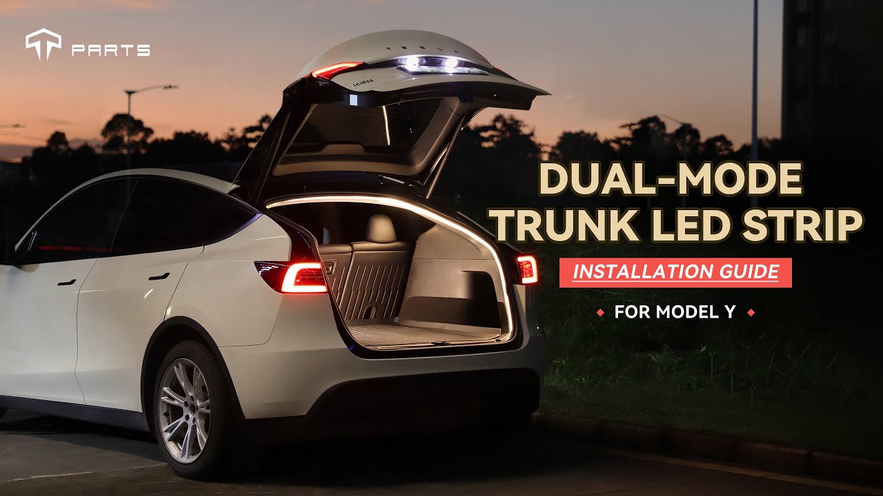 Model Y Installation Guide - Dual-Mode Trunk LED Strip - YouTube
