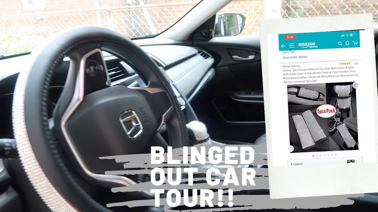 Blinged Out Car Tour| Decorate My Car with Me - YouTube