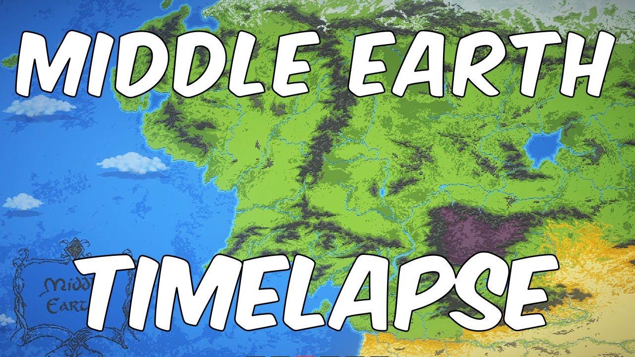 WorldBox Time Lapse - Middle Earth Map (With Lore-Accurate Factions ...