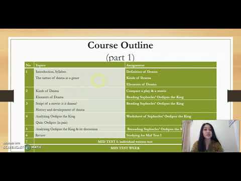 Drama Course Outline - YouTube