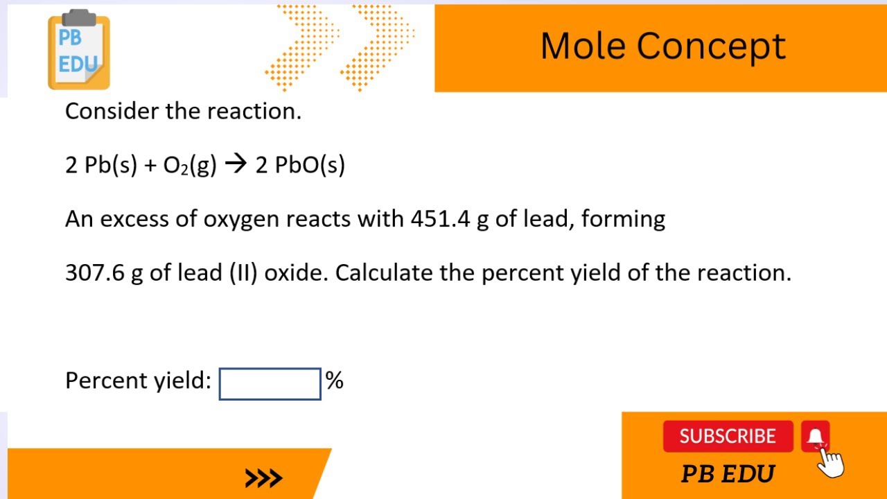 How To Calculate Percent Yield Of The Reaction Mole Concept Percent how-to-calculate-percent-yield-of-the-reaction-mole-concept-percent