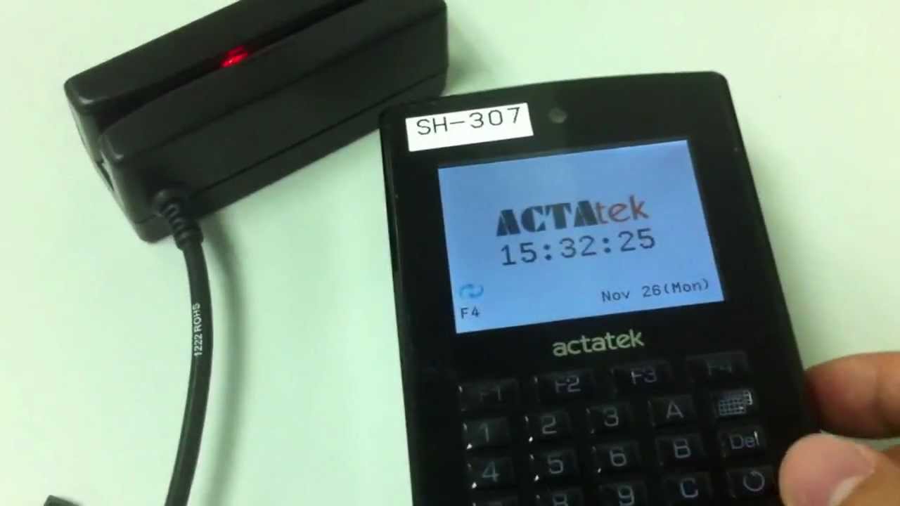 ACTAtek Barcode Reader (Slot) - YouTube