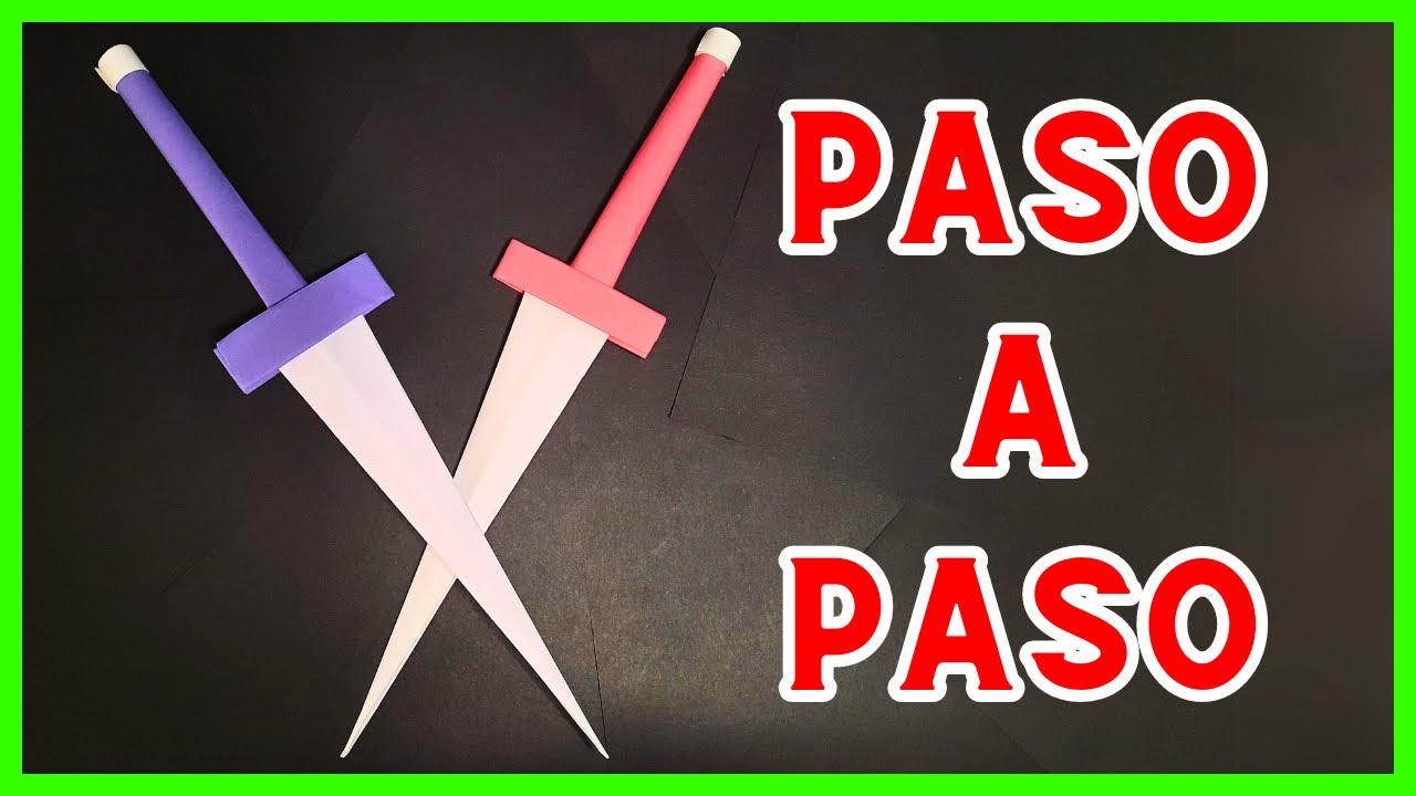 ⩥ Cómo hacer un CUCHILLO de PAPEL 🗡️ - YouTube