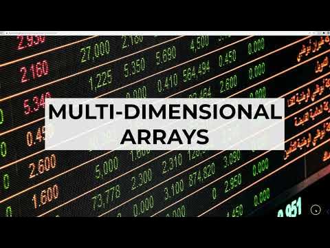 Data Structures: Multi-dimensional Arrays - YouTube