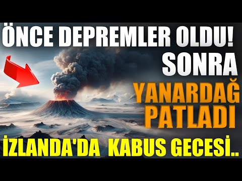 İzlanda'da yanardağ patladı, ateşten nehirler oluştu! 24 saatte 1000 deprem! İnanılmaz görüntüler!