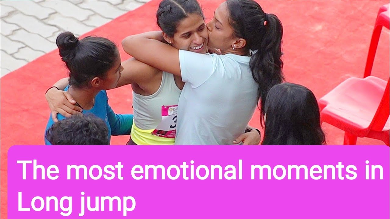 The most emotional moments in Long jump || 61st National Open Athletics ...
