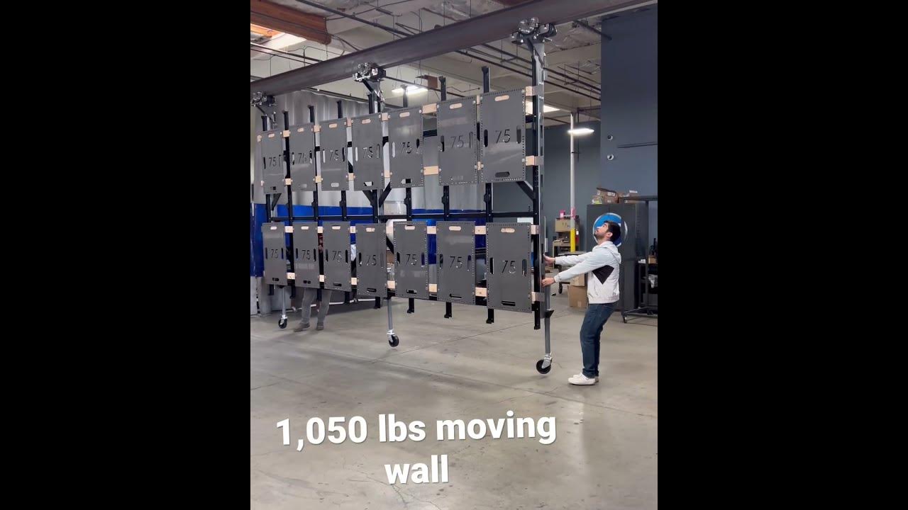 Moving LED wall test - YouTube