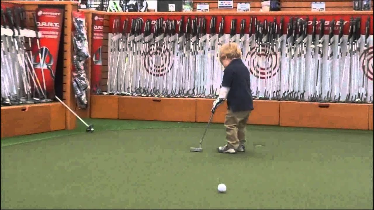 Owen Kopinski 21 months old golf bloopers - YouTube