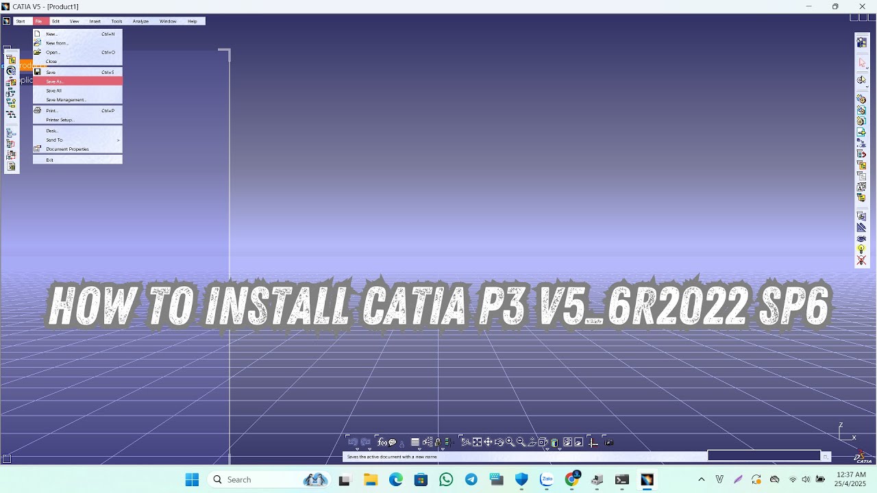 INSTALL CATIA P3 V5-6R2022 SP6 | CÀI ĐẶT CATIA P3 V5-6R2022 SP6 - YouTube