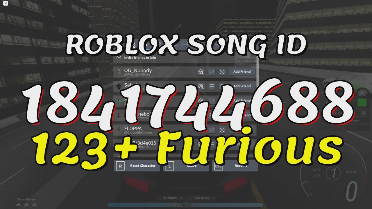 123+ Furious Roblox Song IDs/Codes - YouTube