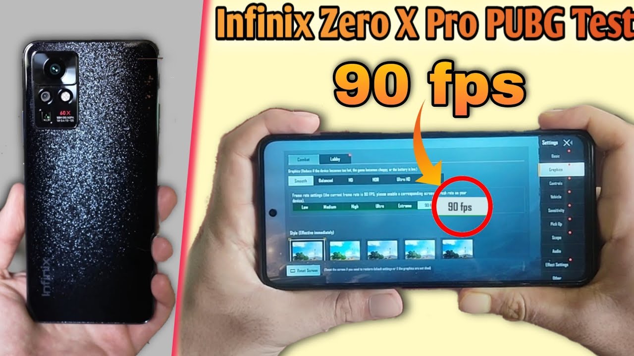 Infinix Zero X Pro PUBG Test 90 fps | Infinix Zero X Pro Unboxing ...