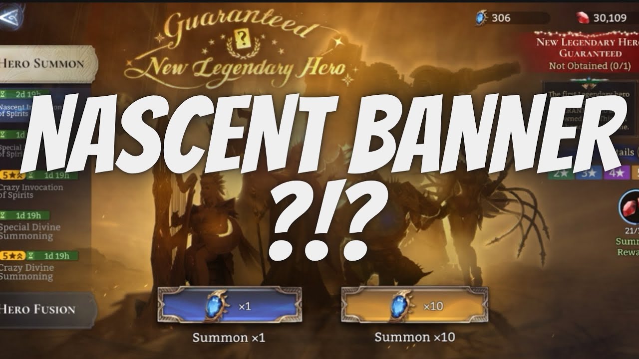 BEST LUCK ON NASCENT BANNER ?! #watcherofrealmsgameplay #wor #games ...
