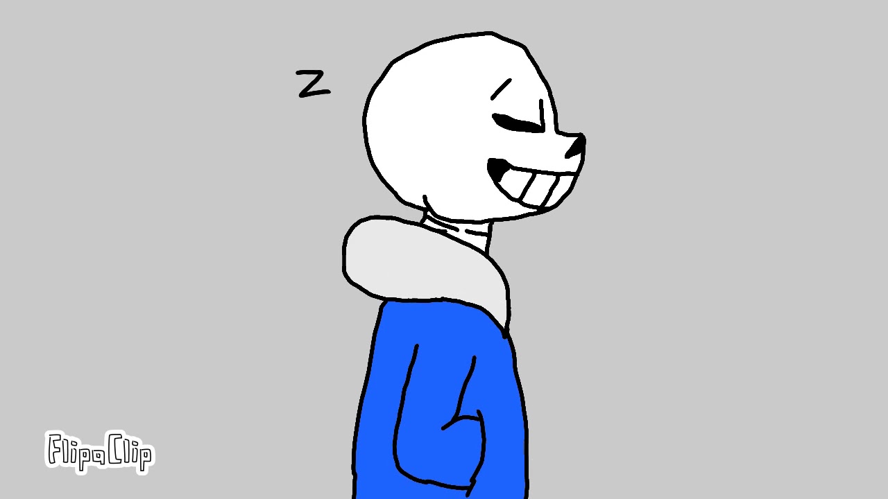 Sans Sleeping (animation ) with a sweet Megalovania - YouTube