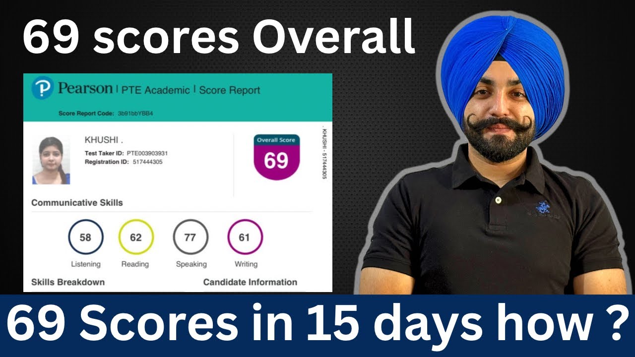 PTE exam review khushi, 69 Scores, 7 bands in 15 days, tips and ...