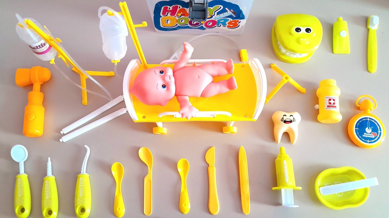 10 Minutes Satisfying With Unboxing Yellow Doctor Play Set | Role Play ...