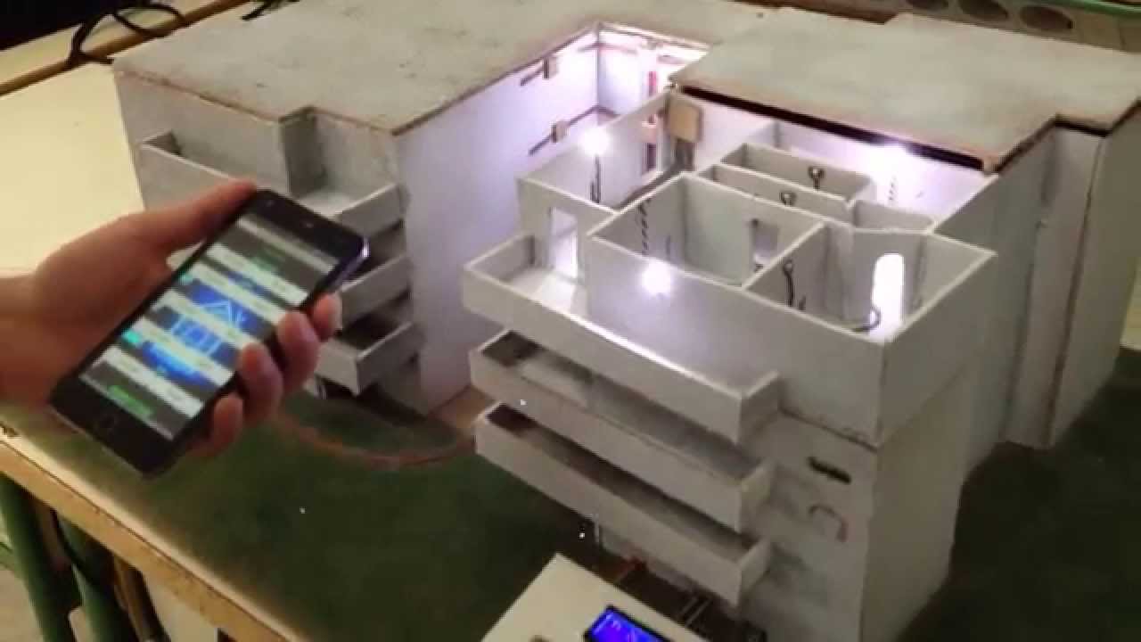 Maqueta bloque de pisos domotizada con Arduino. - YouTube