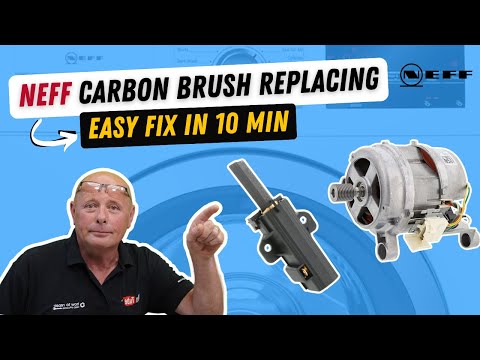 How to replace a washing machine carbon brush on Neff V4280W1GB/01 ...