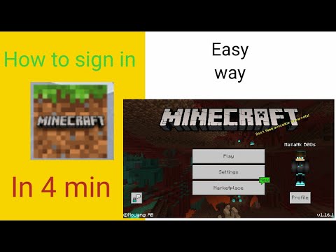 How to sign in minecarft 1.16.1.2 with proof and 100%working 👈 - YouTube