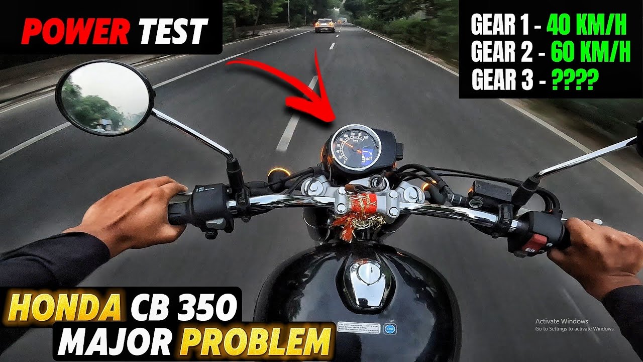 HONDA CB 350 TOP SPEED TEST | EVERY GEAR TOP SPEED | MAJOR PROBLEM IN ...