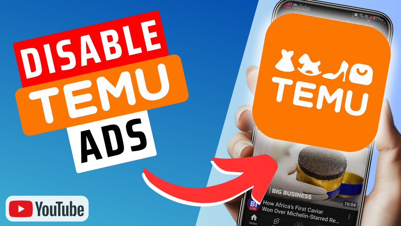 How To Disable/ Turn Off Temu Ads On YouTube- Quick Guide - YouTube
