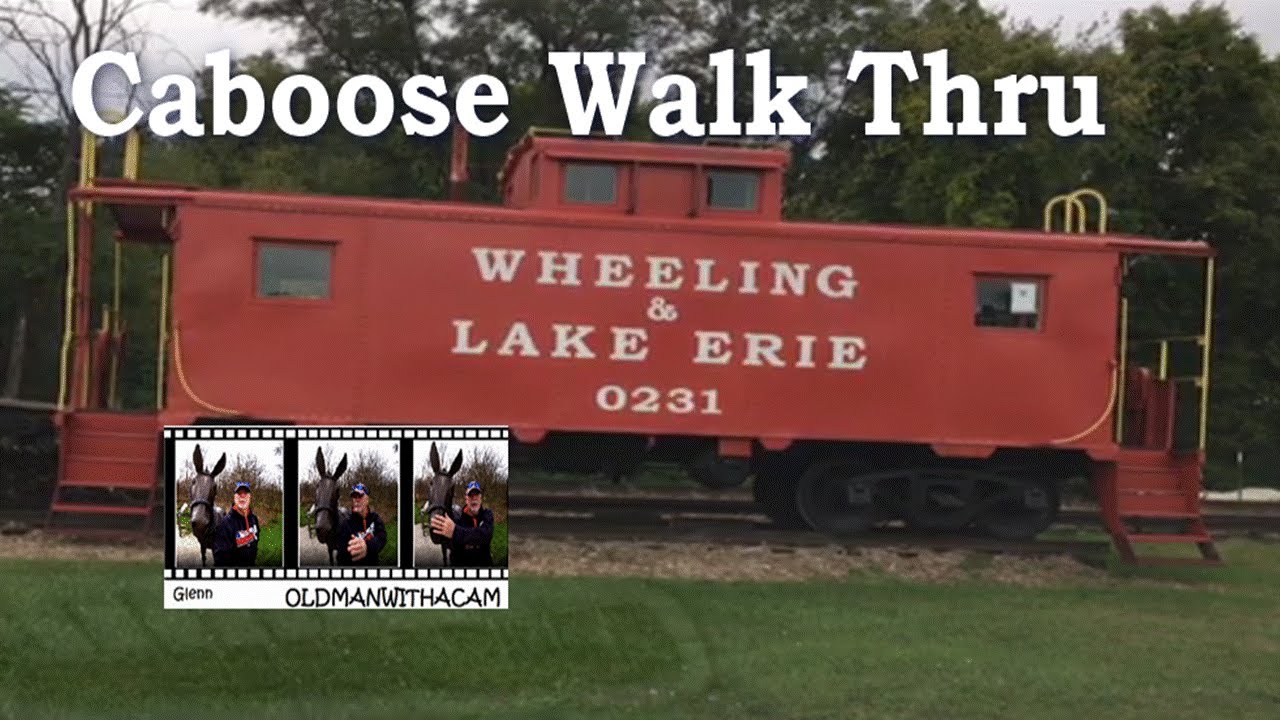 LODI Railroad Museum an Caboose Tour - YouTube
