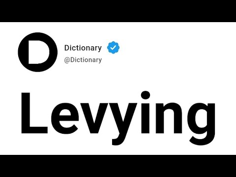Levying Meaning In English - YouTube