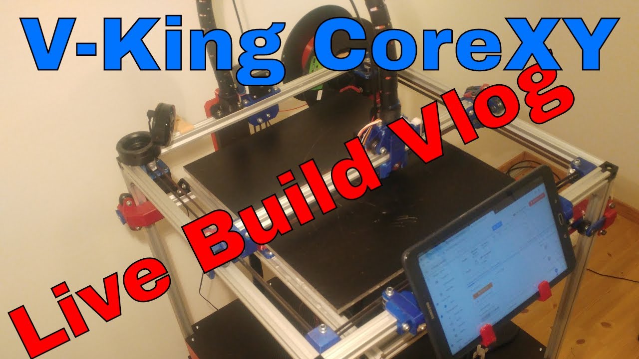 V-King CoreXY 3d Printer - Adding the GT2 Timing Belt - YouTube