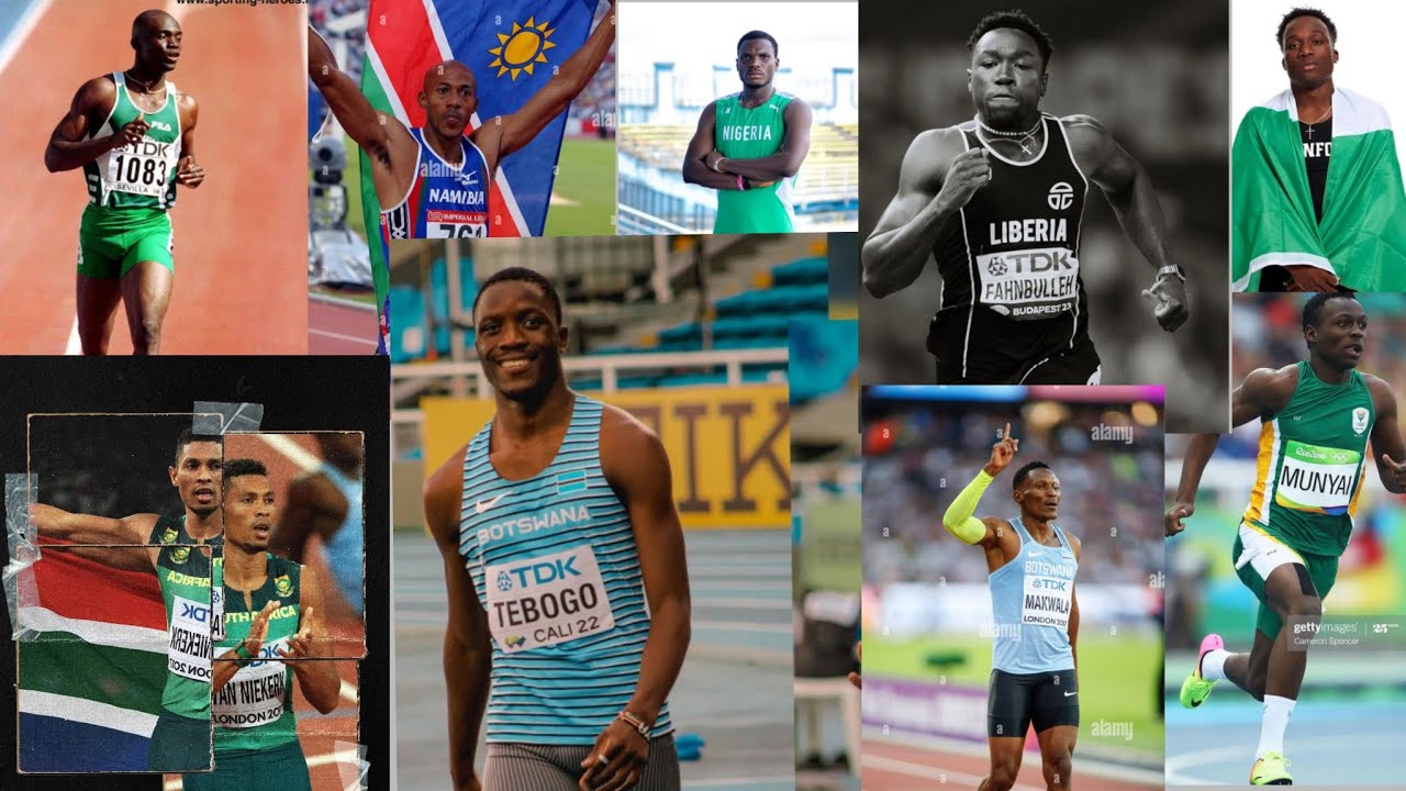 Top 10 fastest African sprinters in 200m - YouTube