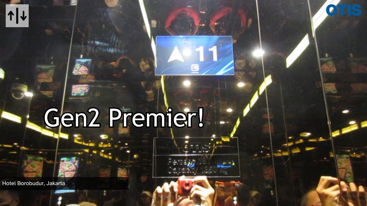 OTIS Gen2 Premier elevator at Hotel Borobudur, Jakarta - YouTube