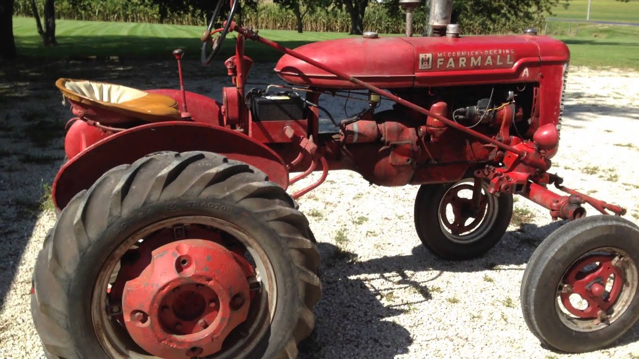 Farmall A start and walkaround - YouTube
