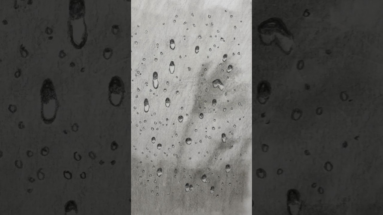 Draw water drops on a window 💧Easy drawing lesson for beginners. # ...