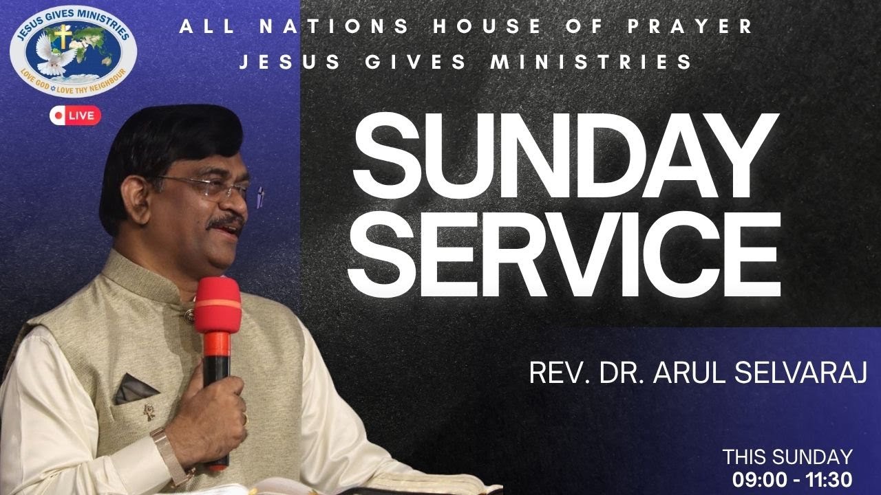🔴LIVE | SUNDAY SERVICE | ஞாயிறு ஆராதனை | REV. DR. ARUL SELVARAJ | ANHOP ...