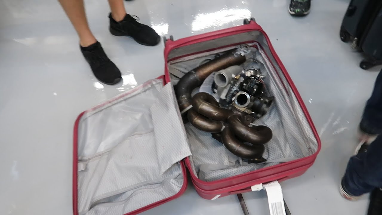 We Brought a full TURBO KIT on the Plane in Suitcases! - YouTube
