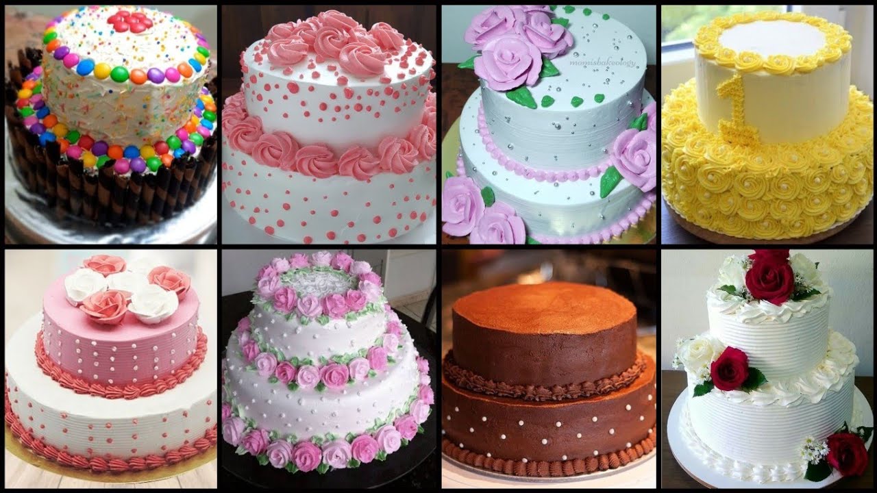 Easy Two Tier Cake Design for Beginners || Latest Simple & Very ...