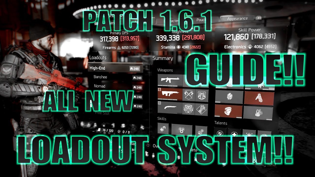 The Division 1.6.1 ALL NEW LOADOUT SYSTEM WITH GUIDE! - YouTube