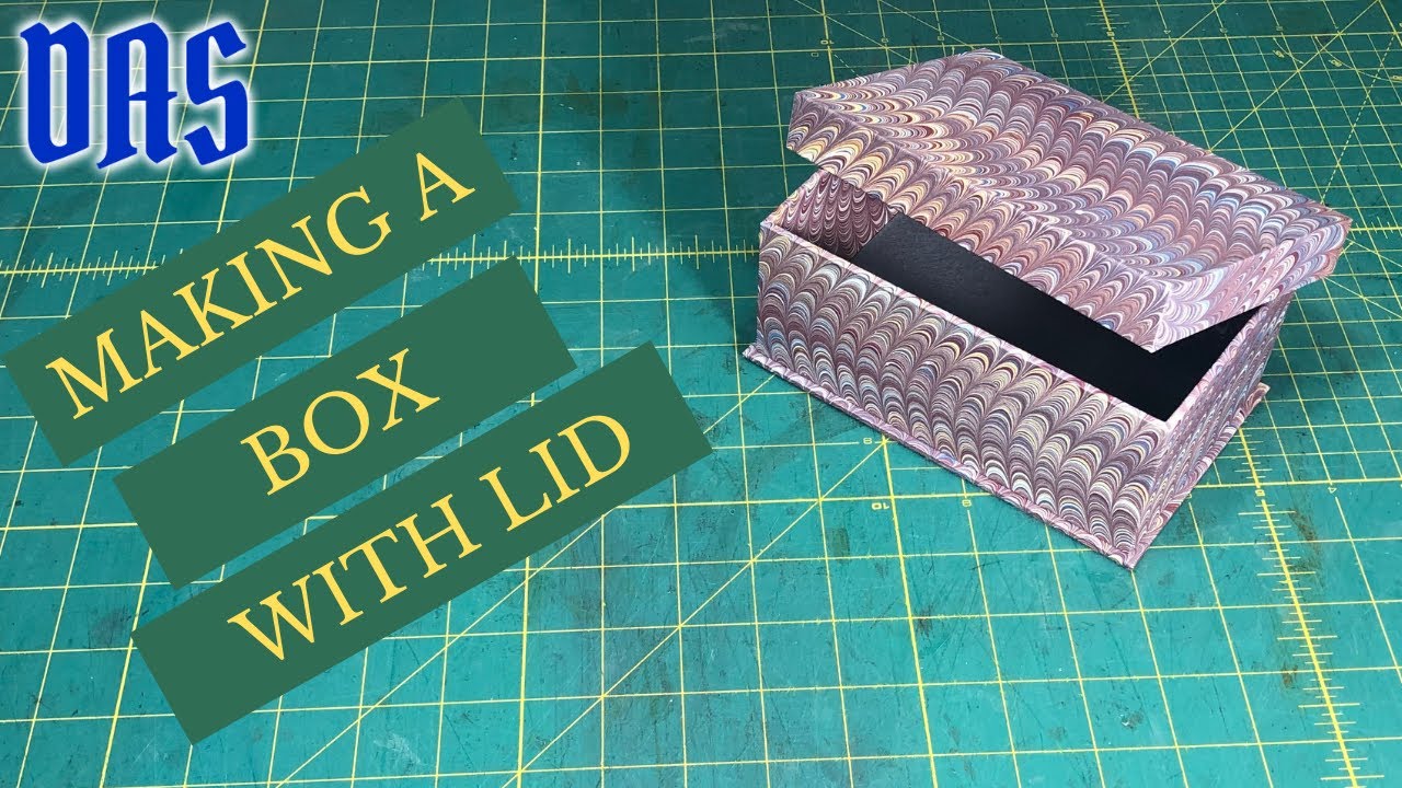 Making a Box with a Lid Part 1 // Adventures in Bookbinding - YouTube