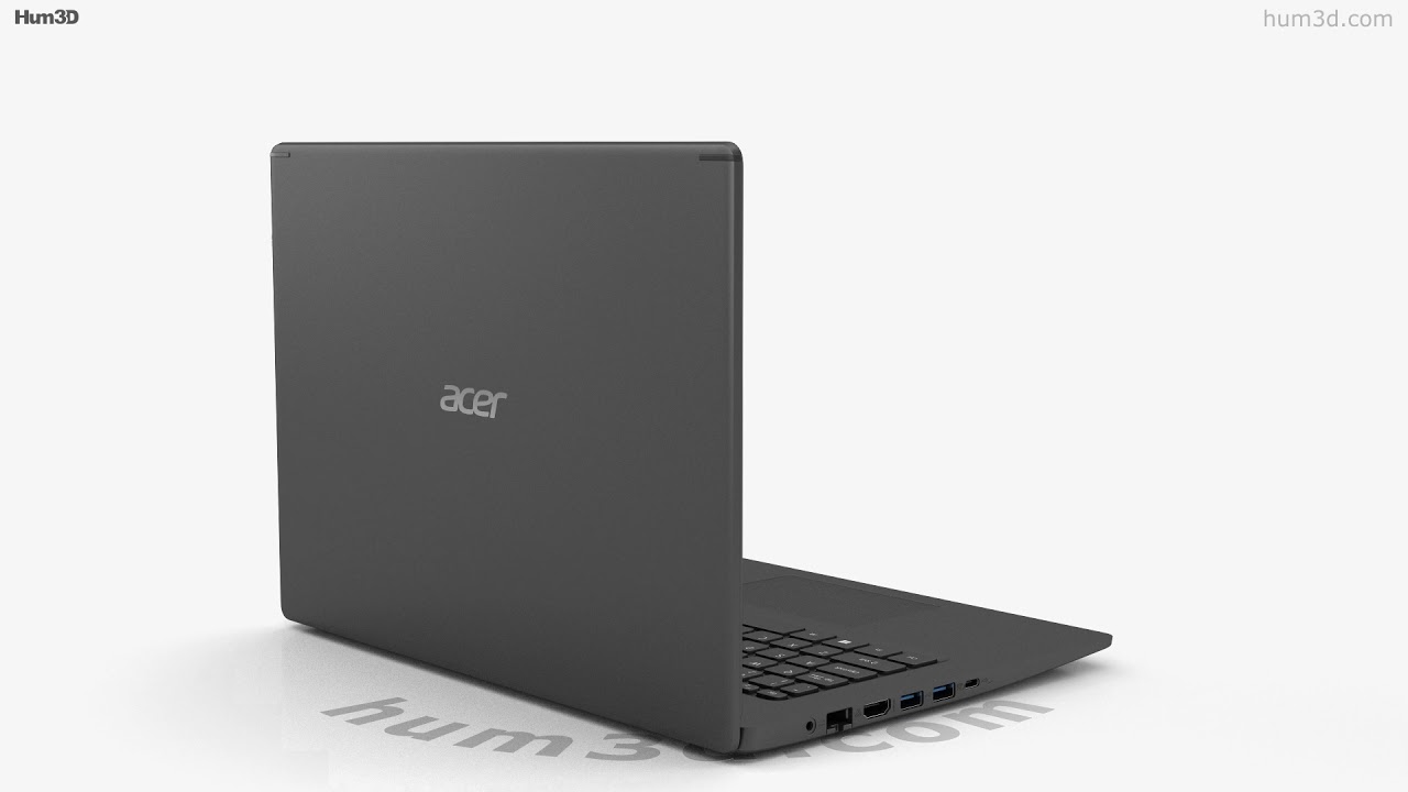 Acer Aspire 5 3D model by 3DModels.org - YouTube
