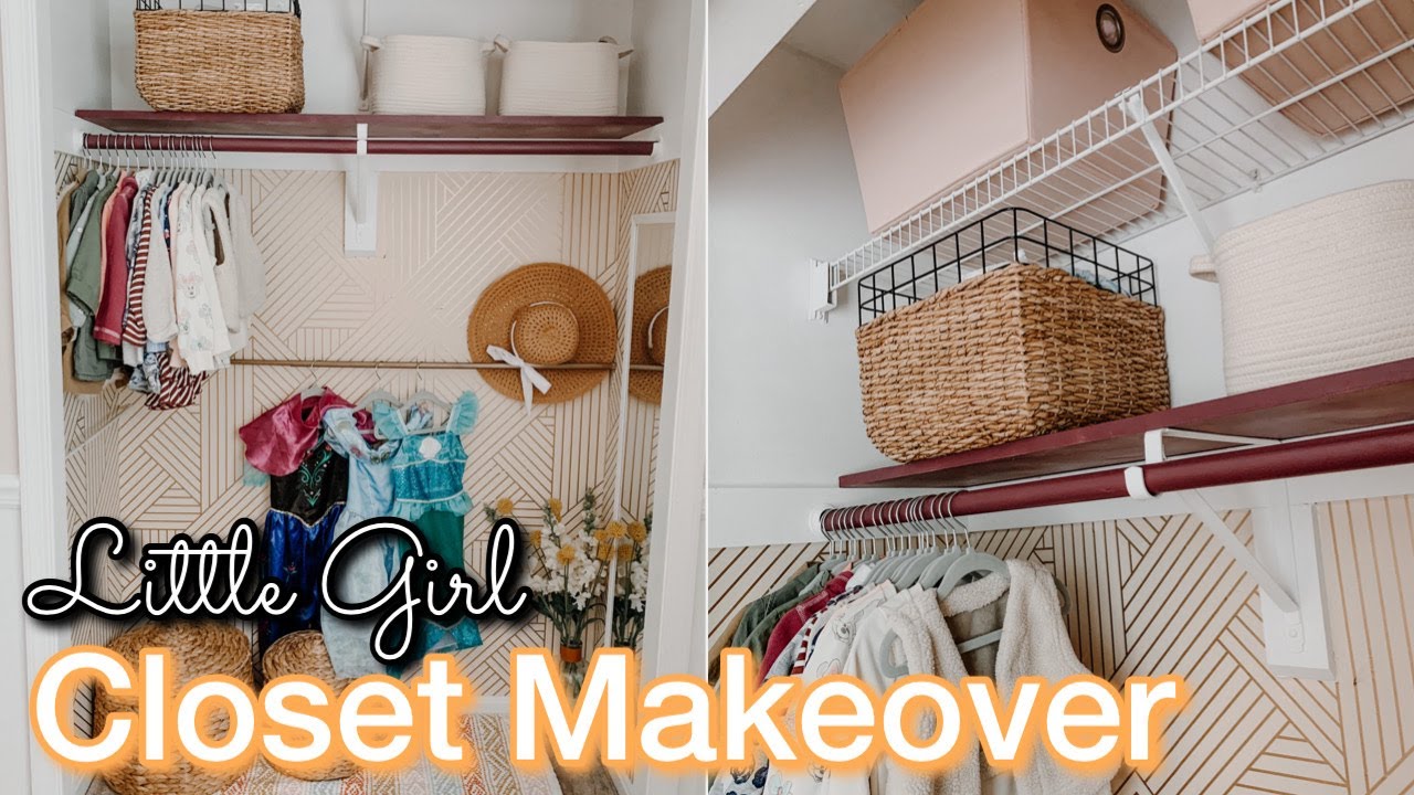 DIY Little Girls Closet Makeover on a Budget - YouTube