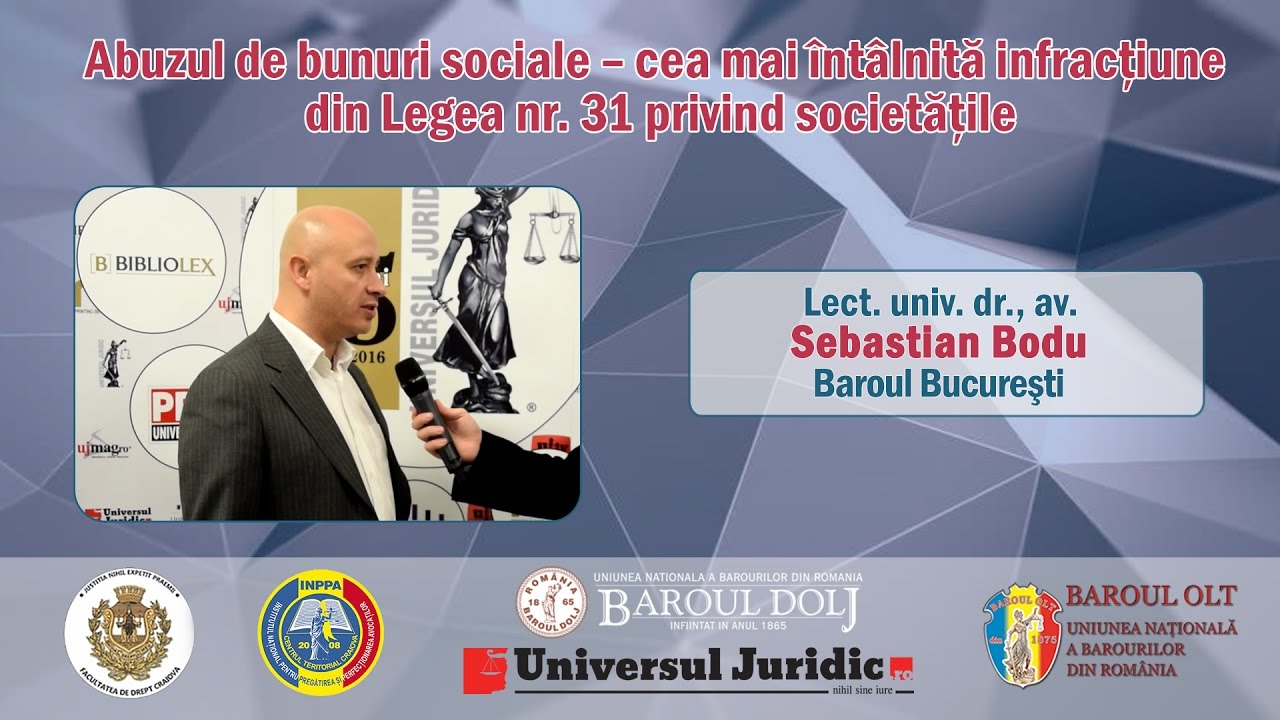 Sebastian Bodu: Abuzul de bunuri sociale - cea mai întâlnită ...