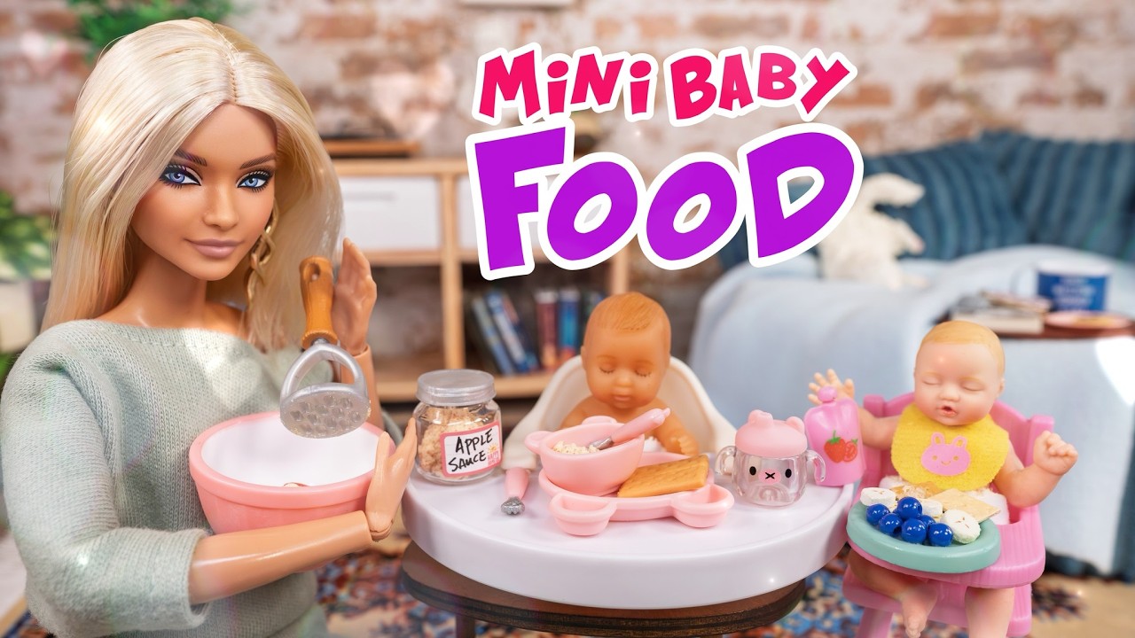Mini Baby Food | Is It Barbie Size? MGA vs My Mini Baby | DIY Baby Food ...