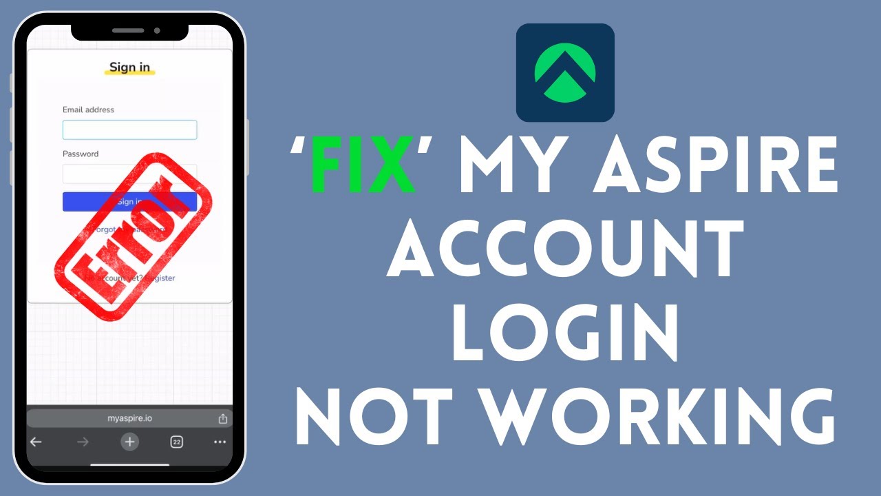 How to Fix My Aspire Account Login Not Working 2024? - YouTube