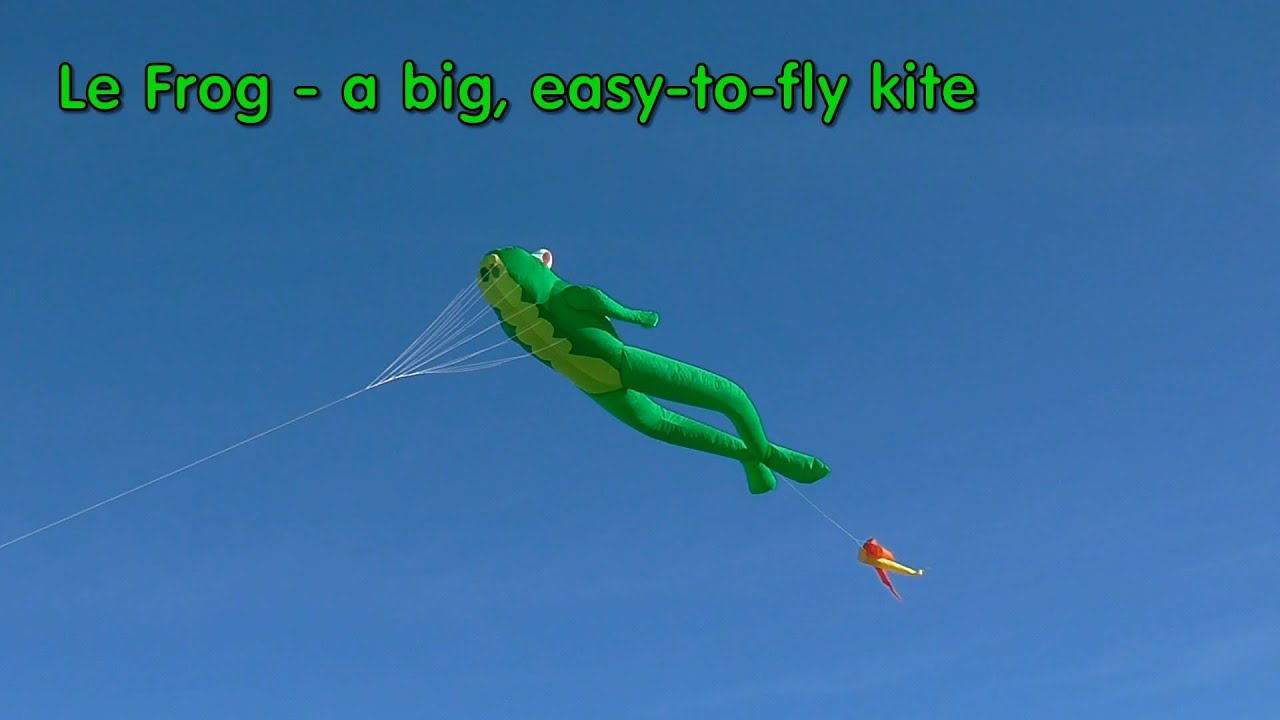 Le Frog - a great inflatable kite - YouTube