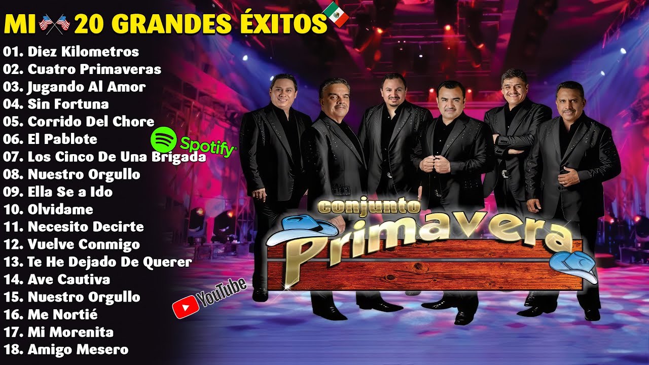 Conjunto Primavera Sus Mejores Éxitos - Los 20 Éxitos Para Siempre ...