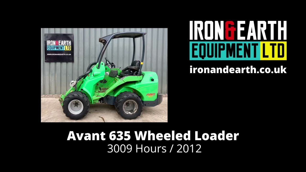 2012 Avant 635 Wheeled Loader - YouTube