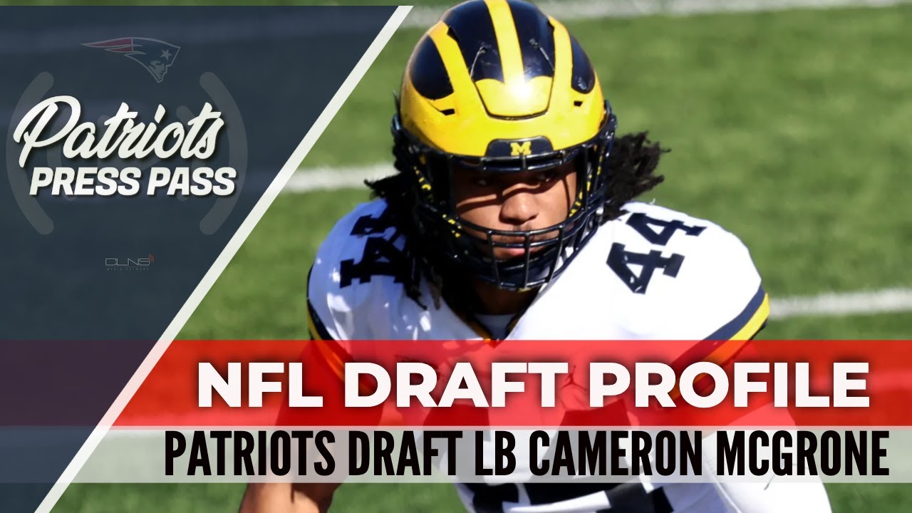 Cameron McGrone Patriots Draft Profile - YouTube