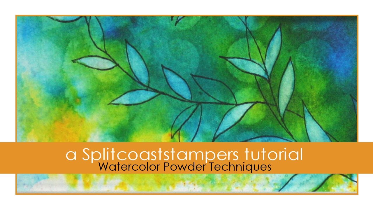 Watercolor Powder Techniques - YouTube