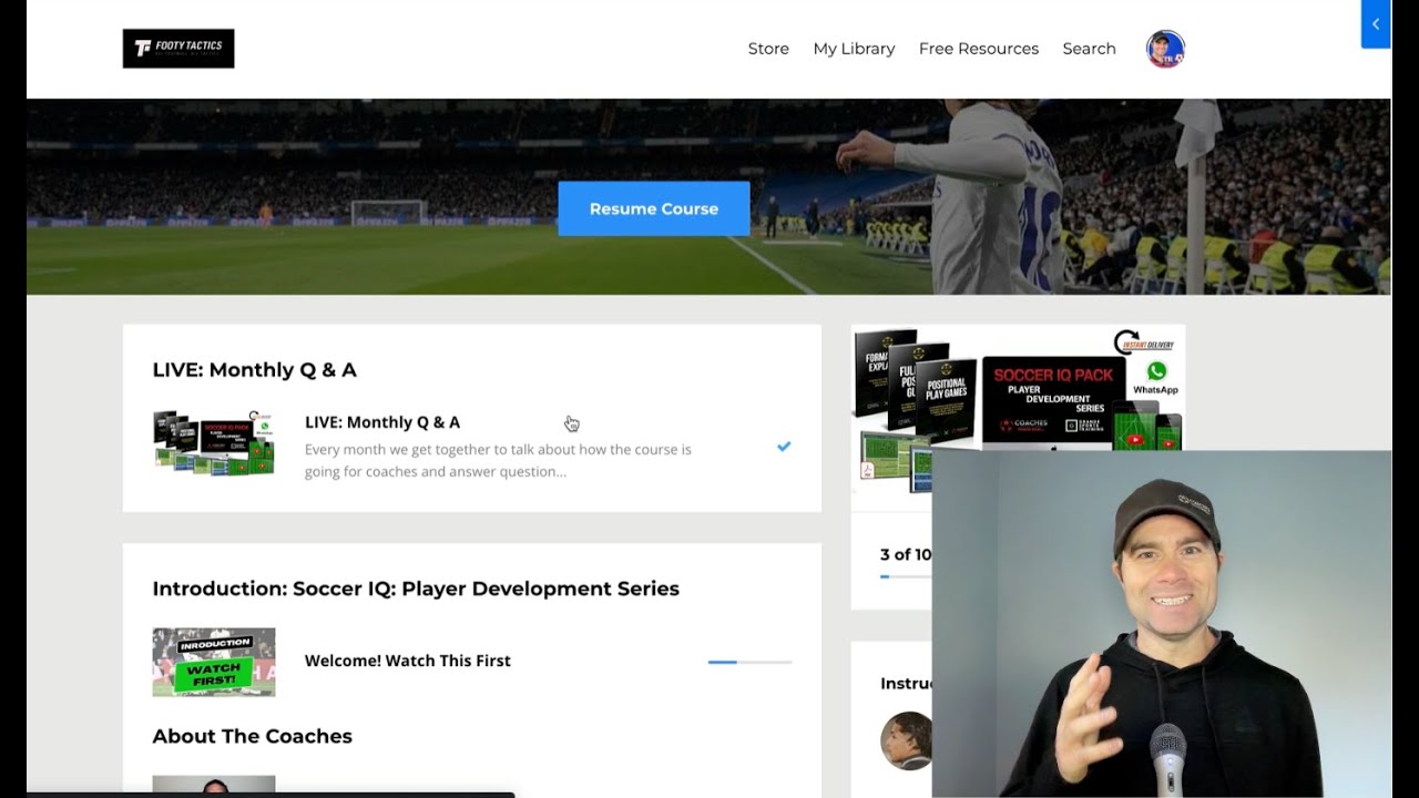 Soccer IQ Player Development Series - Sessions, Tactics, Positions Overview - YouTube