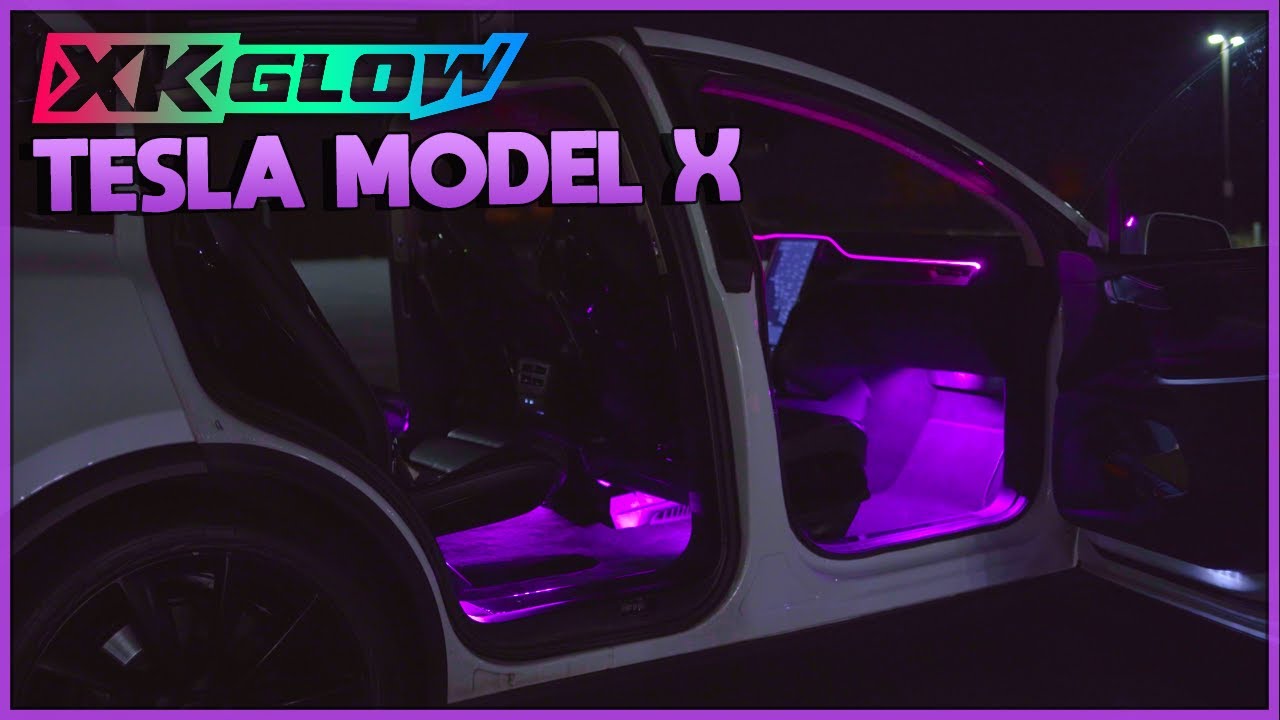 XKGLOW Interior Lighting Review - Tesla Model X - YouTube