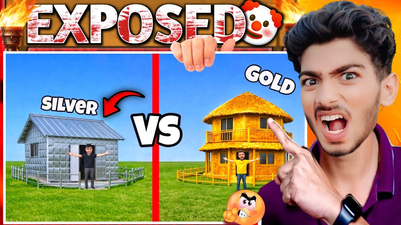 Gold vs Silver vs Iron Overnight Challenge / Exposed 🤡 A1 adventure ...