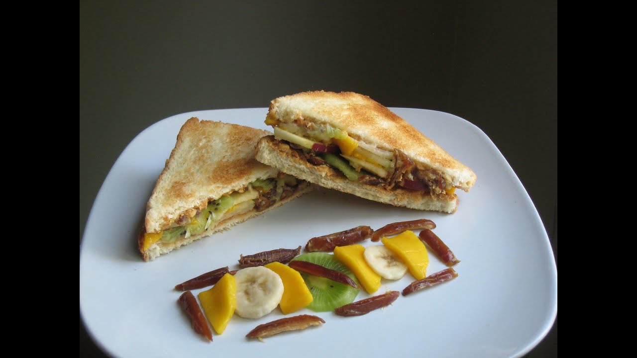 Fruit sandwich recipe - YouTube